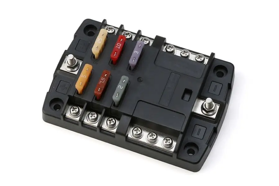 6 Circuits Blade Fuse Box With Negative Bus - Buy Fuse Holder,Multiway ...