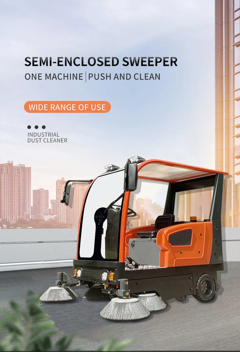 Outdoor Driving Cordless Industrial Electric Warehouse Vacuum Sidewalk ...