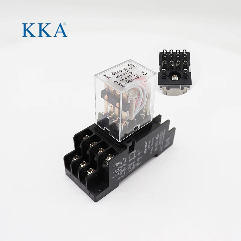 Hh54p (my4) General Purpose Relay 14 Pins,3a 240vac/28vdc Coil Pcb Power Relay,Intermediate ...