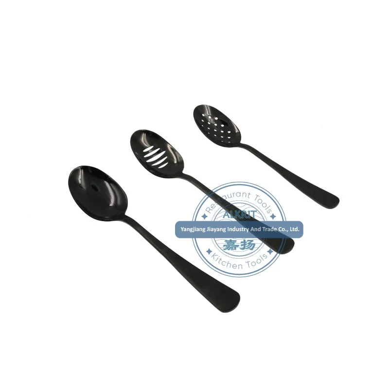 (jykt-cs001-set) Hot Sale Stainless Steel 18/8 Large Chef Plating Spoon ...