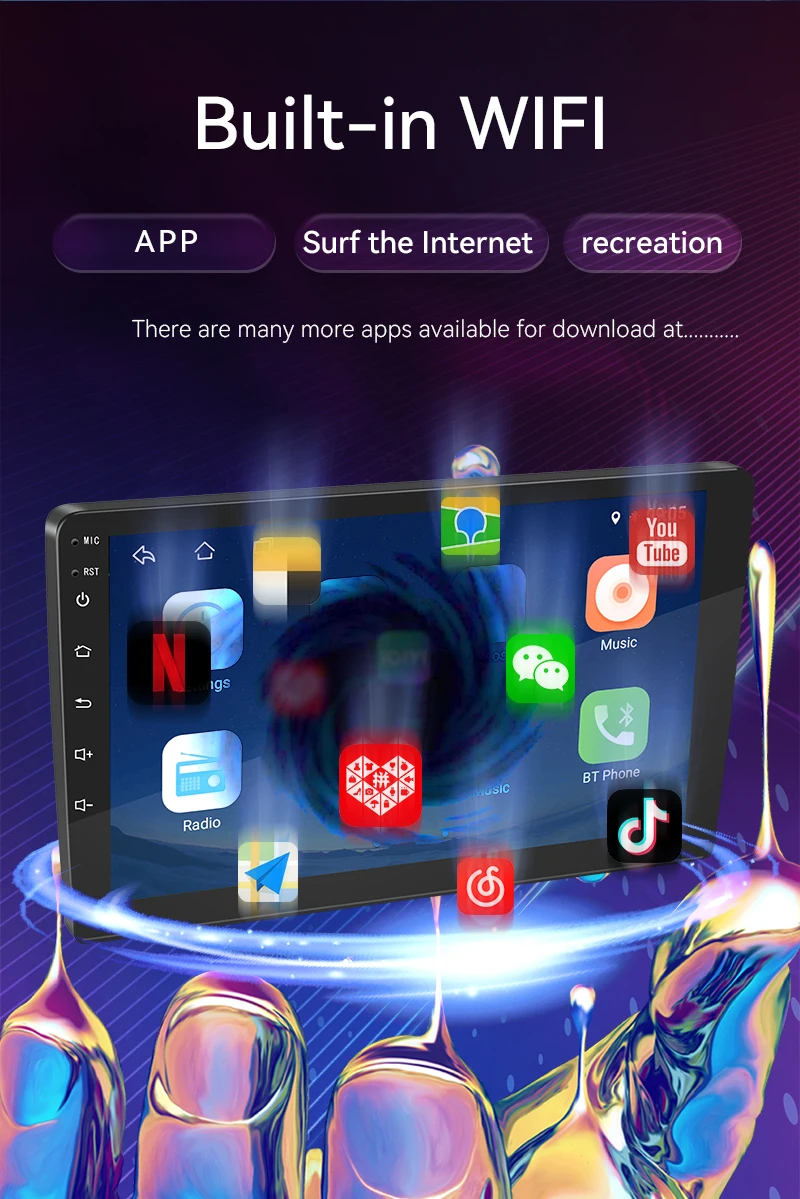 Universal Android Car Multimedia - 9 Inch Touch Screen