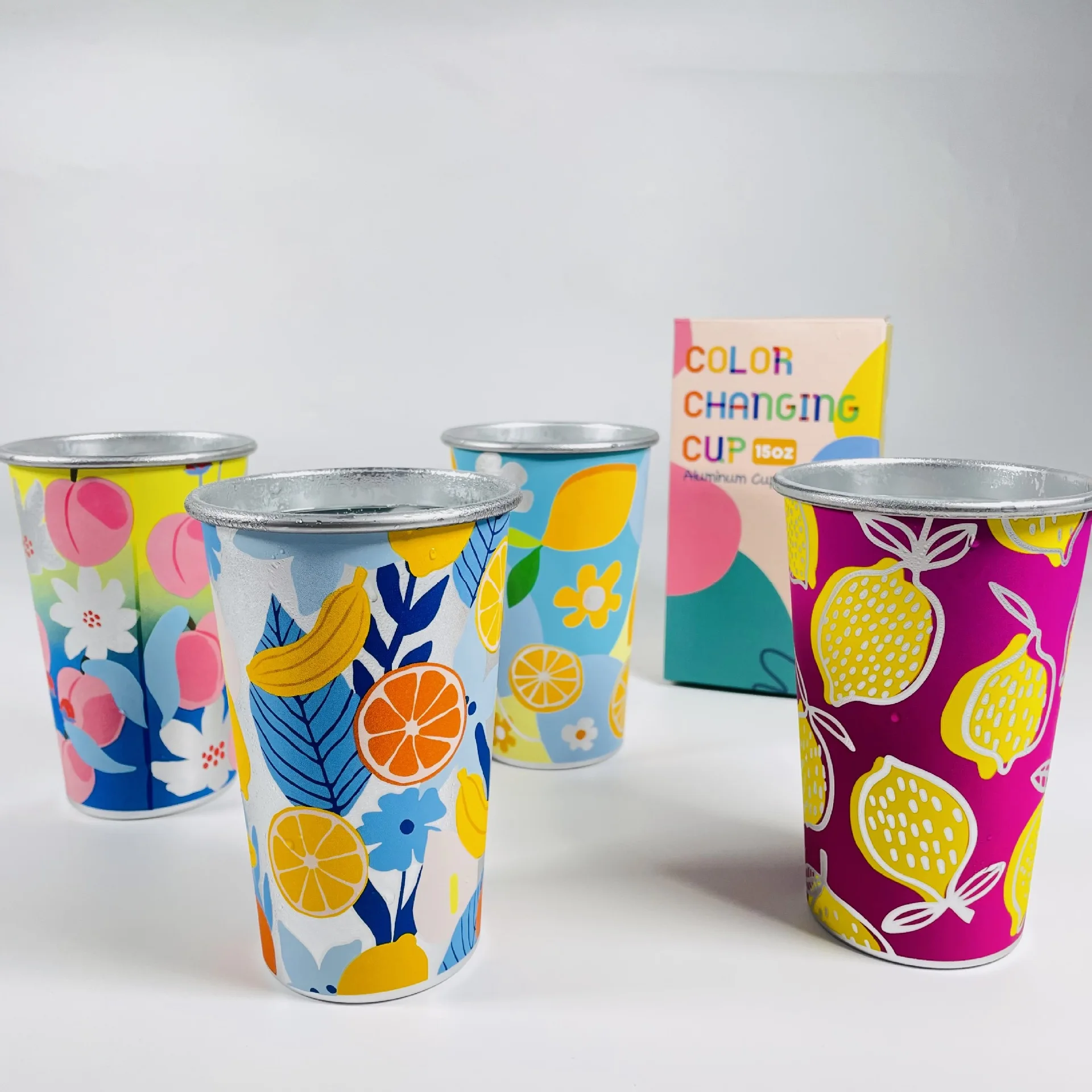 Starlii Custom Color Pattern Logo Cold Color Change Aluminum Cup Mug ...