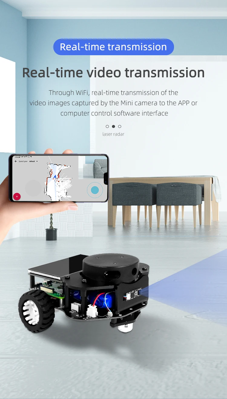 Nuevo 4wd Rueda Mecanum Ros Lidar Coche Robot Con Raspberry Pi Ros De ...