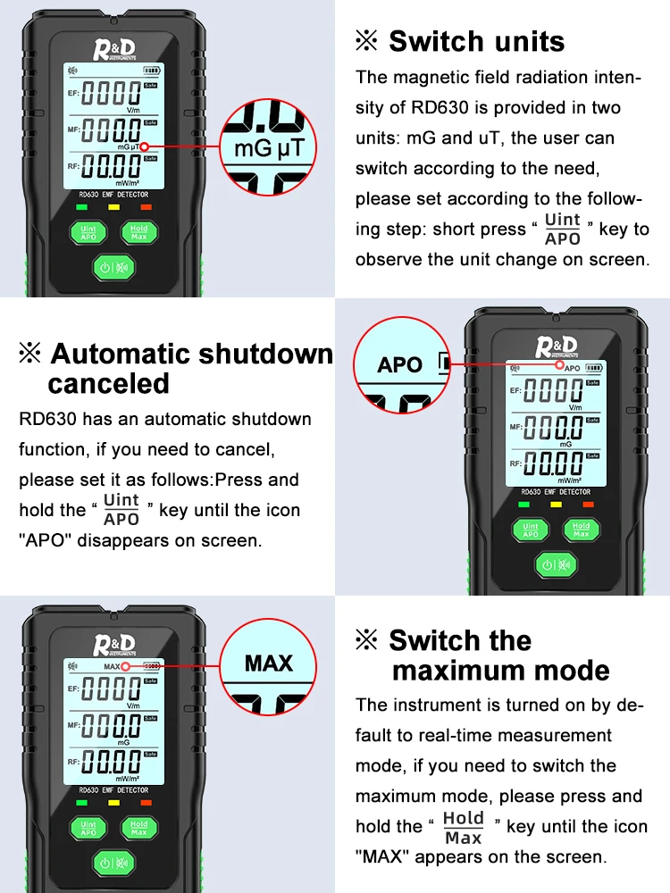 RD630 EMF Detector - Precision and Customized Support