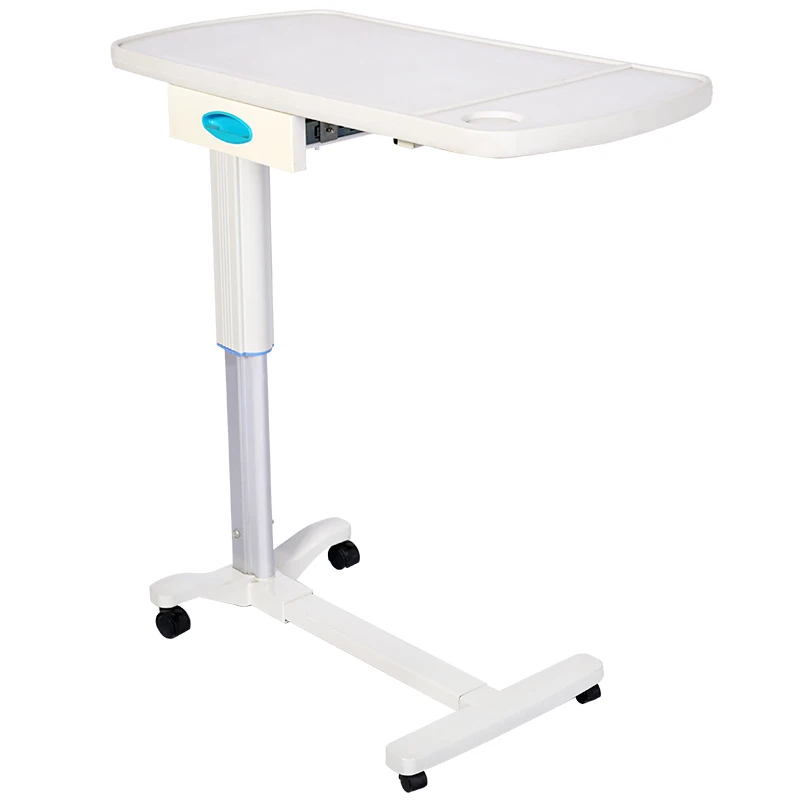 Hospital Mobile Dining Table with Pull and Push Drawers Patient Dining ...