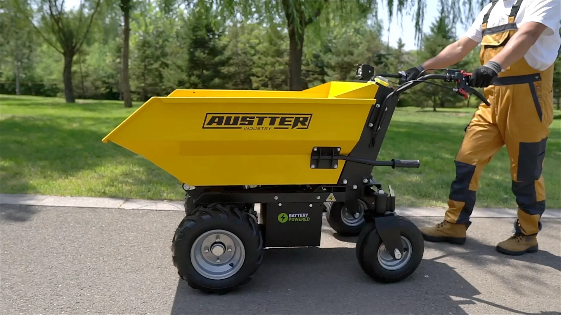 Austter 500kg Electric Mini Dumper Chinese Small Garden Power Barrow ...