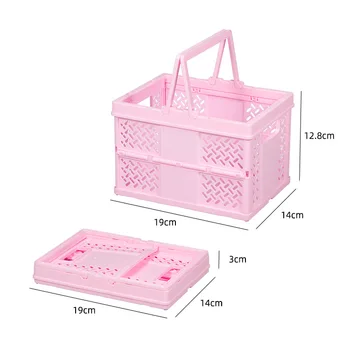 Customized Plastic Storage Collapsible Baskets With Handle Oem & Odm ...