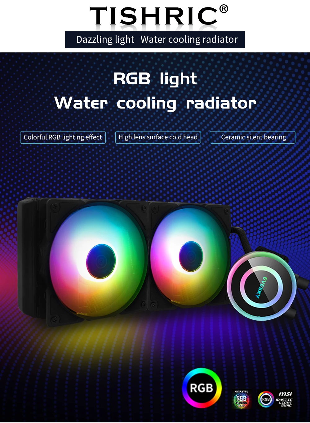 TISHRIC Water Cooler Cpu Fan - Efficient Cooling Solutions