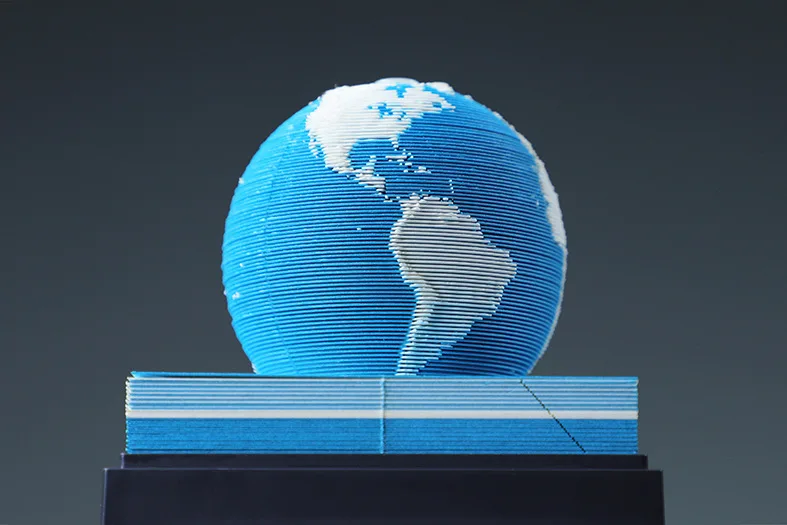 2023 Earth Calendar 3d Earth Model Desk Calendar Convenient Sticker ...