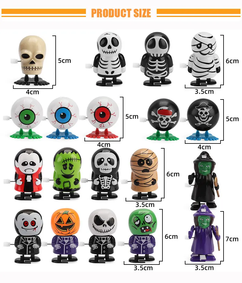 Halloween Wind-up Skeleton Man - Fun & Eco-Friendly Toy
