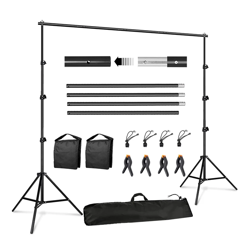 Photography Background Stand 2.6*3M Photo Studio Equipment Backdrop ...