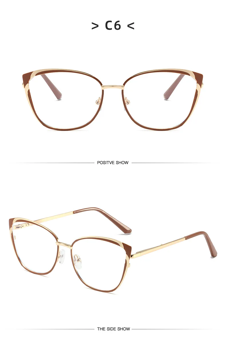 2024 ZANLA Eyeglasses - Luxury Golden Frames with Blue Blocking