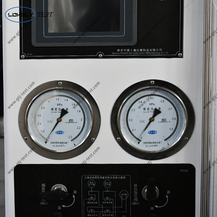 Manual Operated Soil Triaxial Test Machine - Reliable Lab Equipment
