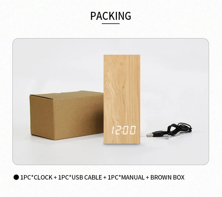 Hot Sale Simple Style Pen Holder With Digital Led Alarm Clock Three ...