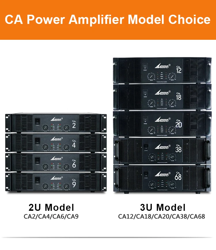 Lane CA68 10000 Watt Power Amplifier - Professional Hi-Fi Sound for ...