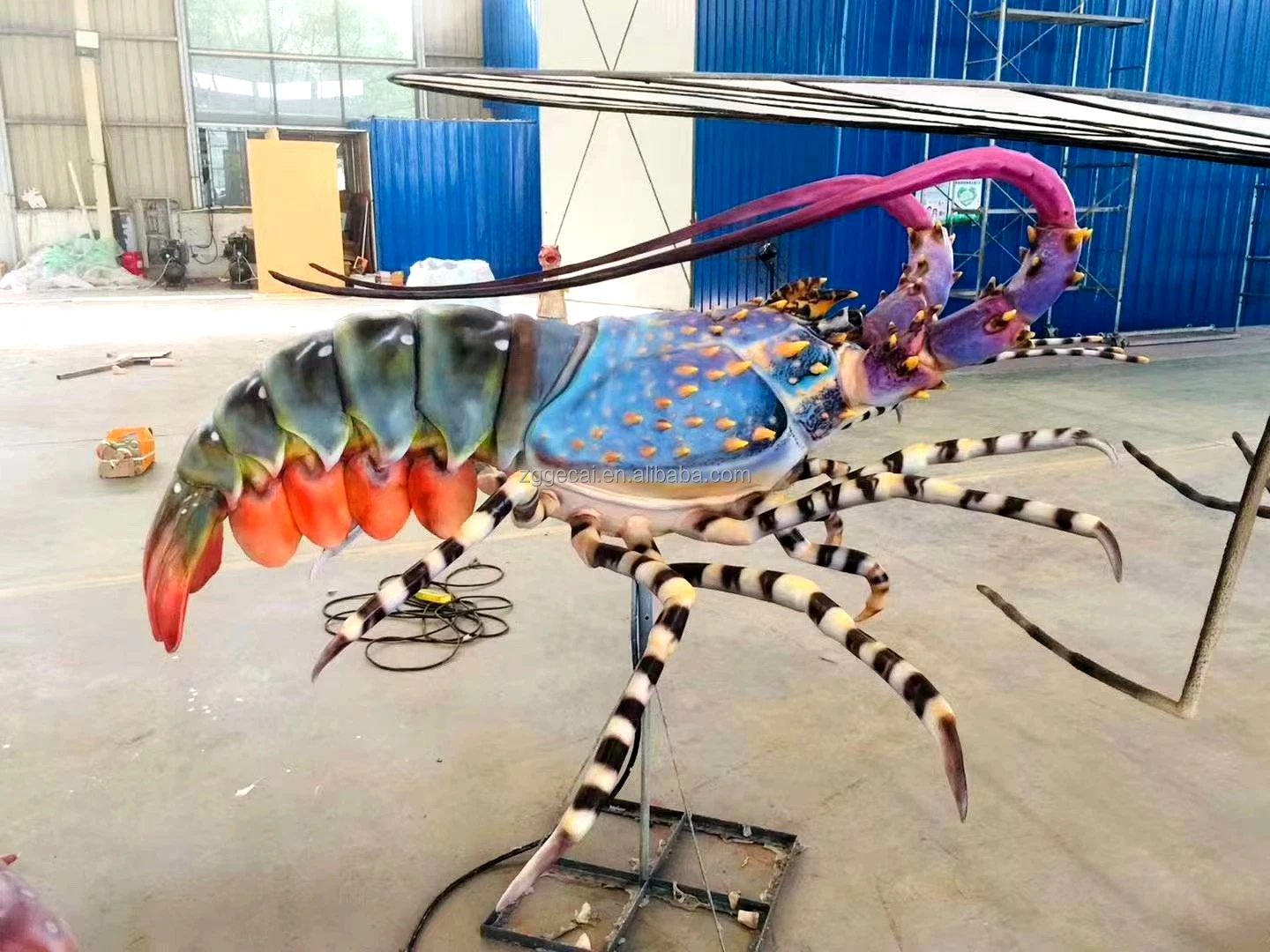 Gecai Amusement Park Life Size Animatronic Water Animals Robotic Blue ...