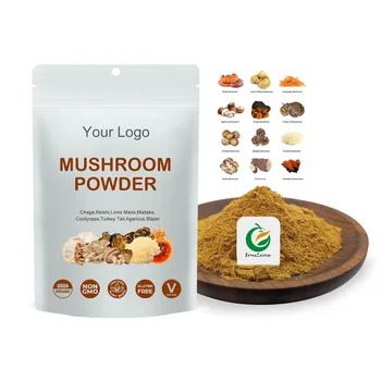 Private Label Mushroom Complex Mushroom Mix Powder Organic Mushroom ...