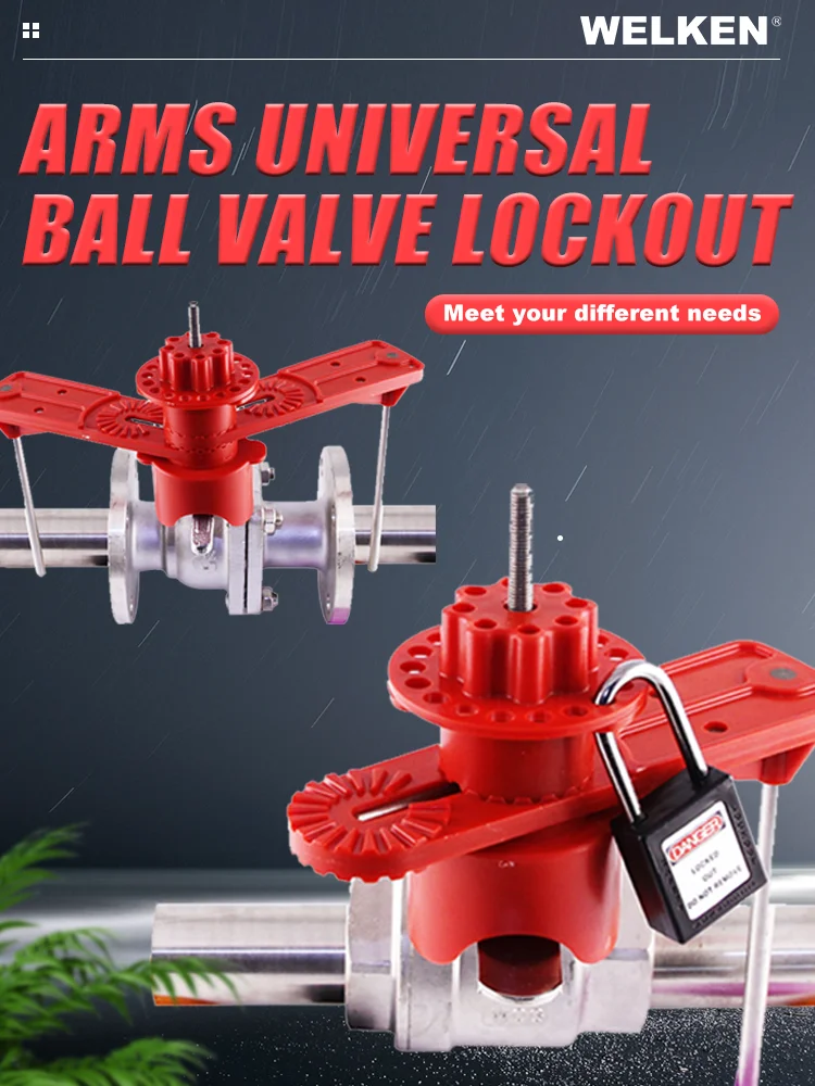 Universal Ball Valve Lockout Single Arm - Buy Ball Valve Lockout safety ...