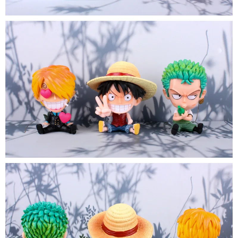 Luffy Craft - 14 Design Anime Luffy Straw Hat Crew PVC Mini Figure