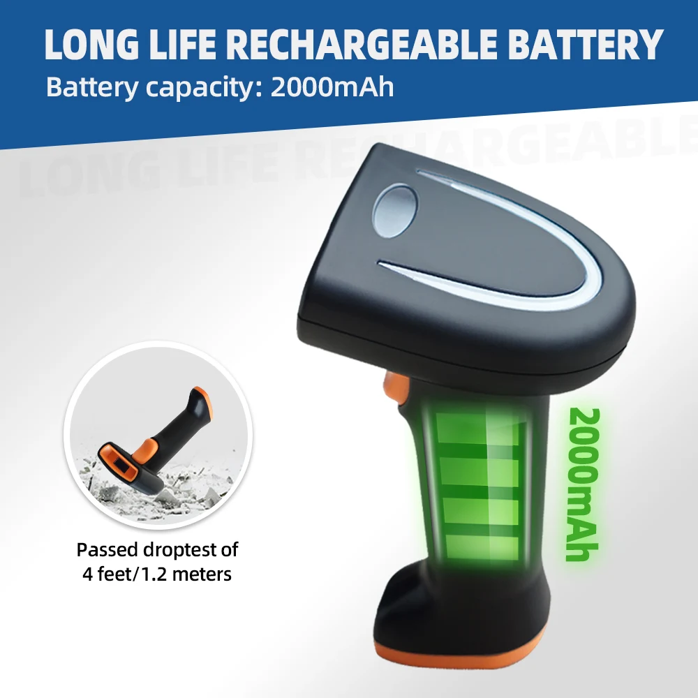 3 In 1 Bluetooth Wireless Qr Code Handheld Barcode Qr Code Reader ...