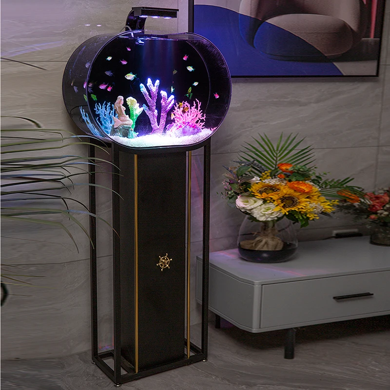 Indoor Originality Ecological Living Room Fish Tank Originality Medium ...