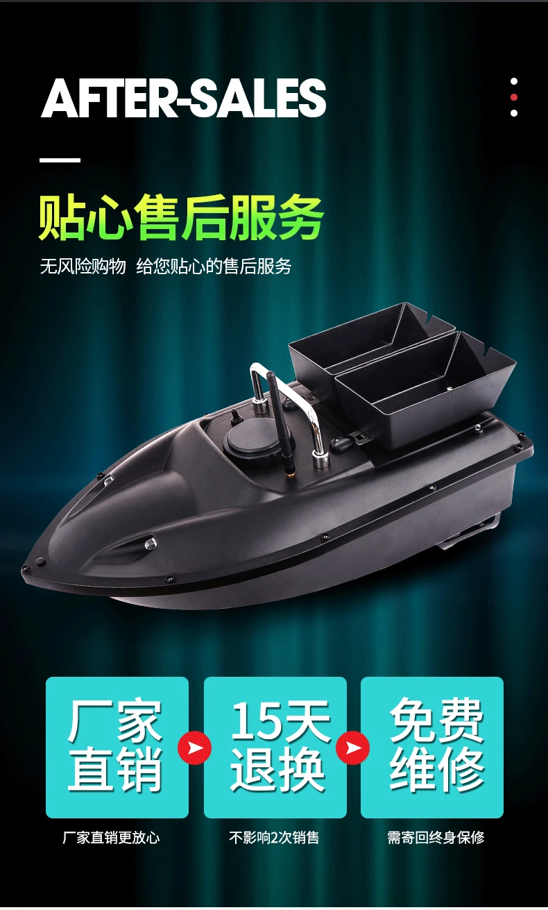 LETOYO Remote Control Fishing Bait Boat - Intelligent & Durable