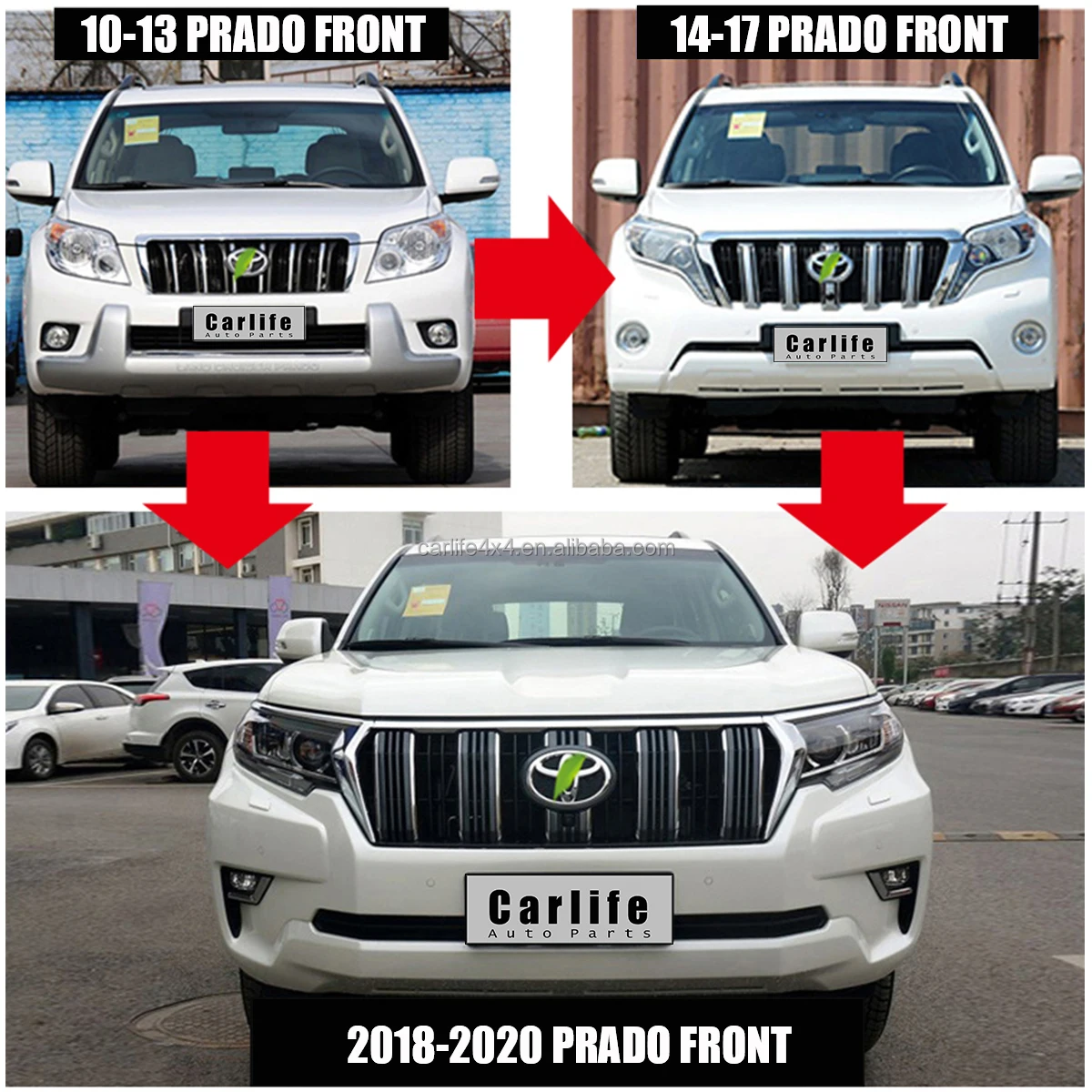 Car Body Kit for Toyota Land Cruiser FJ150 Prado 2010-2017