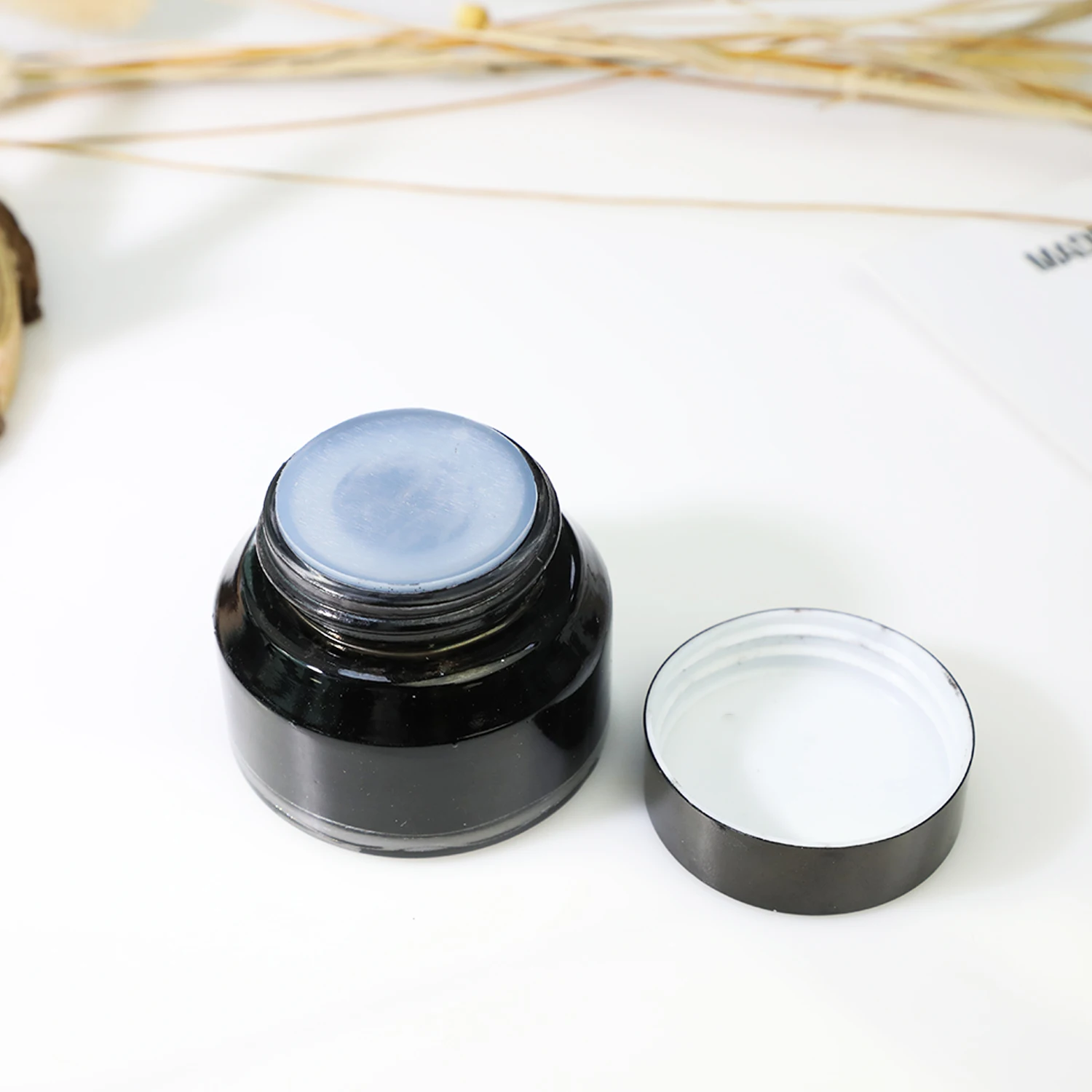 Transparent Square Empty Ink Bottle 30ml Glass Bottles For Fountain Pen ...