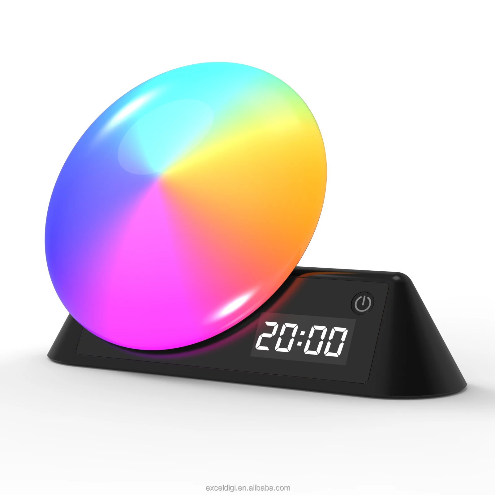 Excel Digital Multi Color Light Rgb+cw Brightness Smart Wake Up Light ...