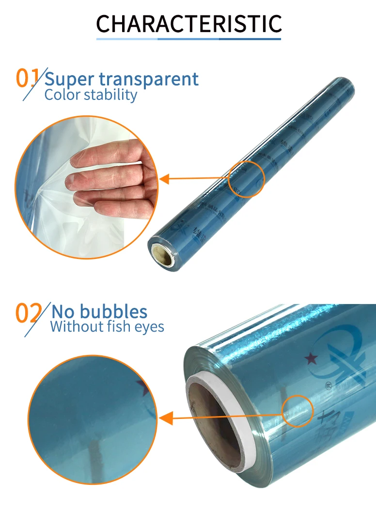 Flexible Soft PVC - Transparent Plastic Rolls for Packaging