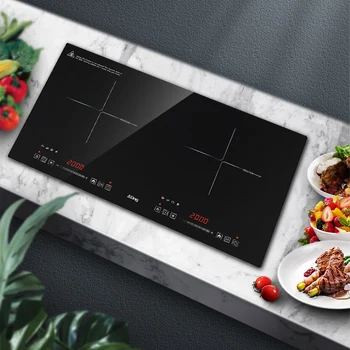 Double Induction Stove 4400w Built-in Electric Induction Hob 2 Burner ...