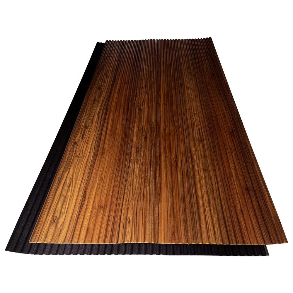 Pvc Bending Board 9mm Thickness Flexible Mdf Wood Wall Panel Fluted ...