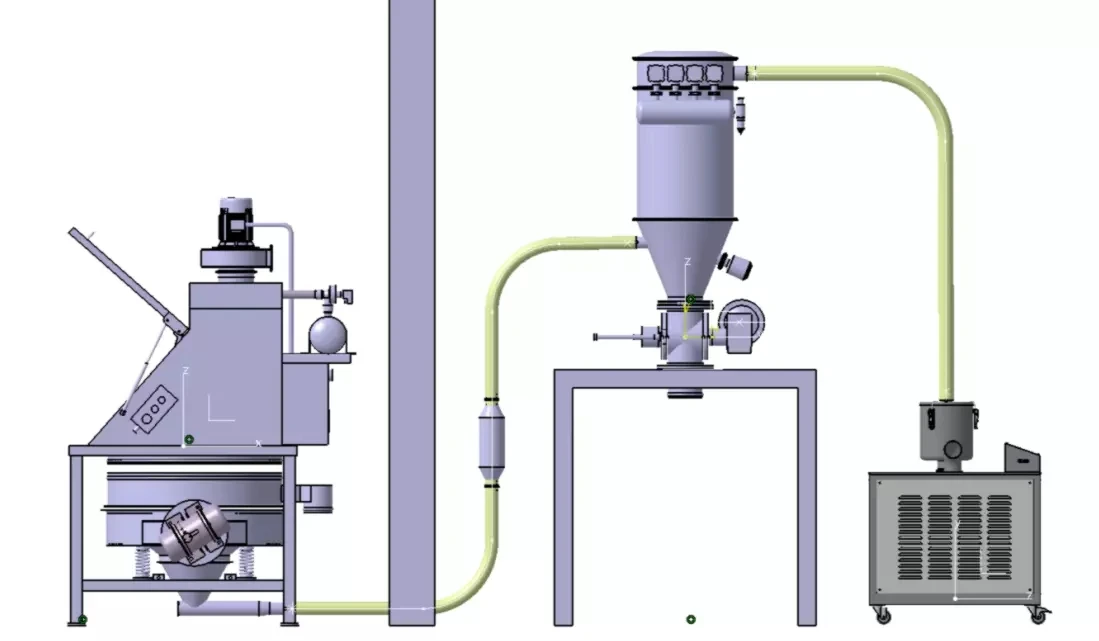 Automatic Transfer System Qvc1 Food Pellet Powder 300g Qvc Pneumatic ...