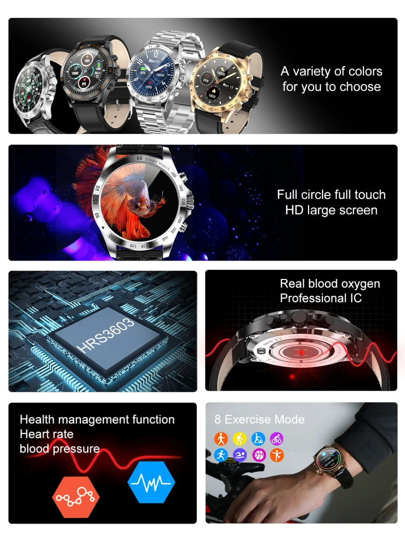 Smartwatch LW09 - Unisex, Long Battery Life & Customizable