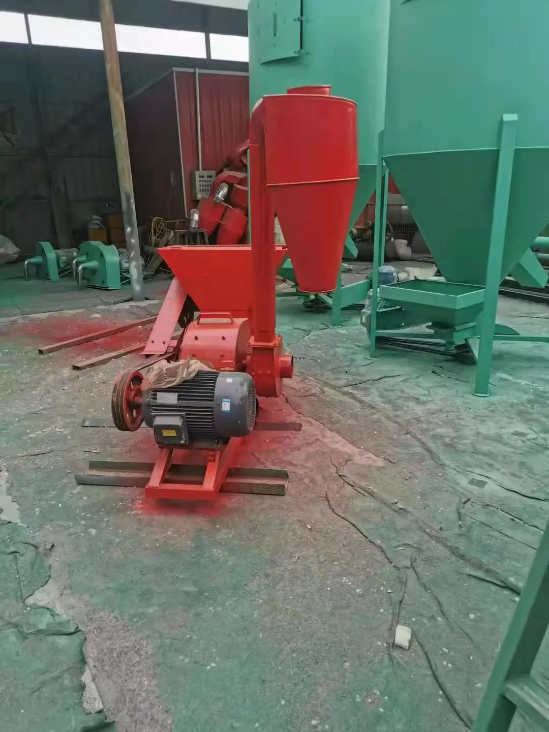 Grass Crusher hay Chopper Straw Crusher Feed Hammer Mill/1 Ton Grain ...