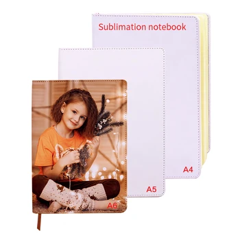 Custom Printing Hard Cover Journals A4 A5 A6 Pu White School Notebooks ...