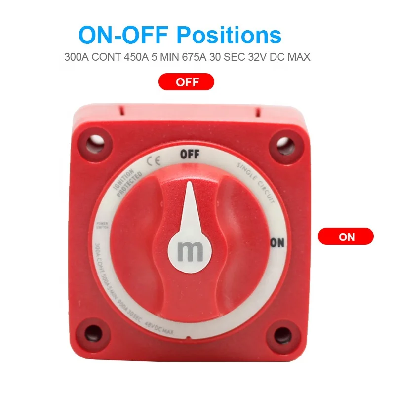 Red 6006 Smart Battery Isolator & Side Mount Disconnect Switch 600 Amps ...