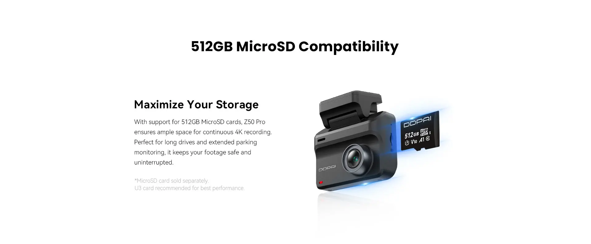 DDPAI Z50 Pro Dual GPS Dash Cam - 1080P Full HD, Dual Lens, Night ...