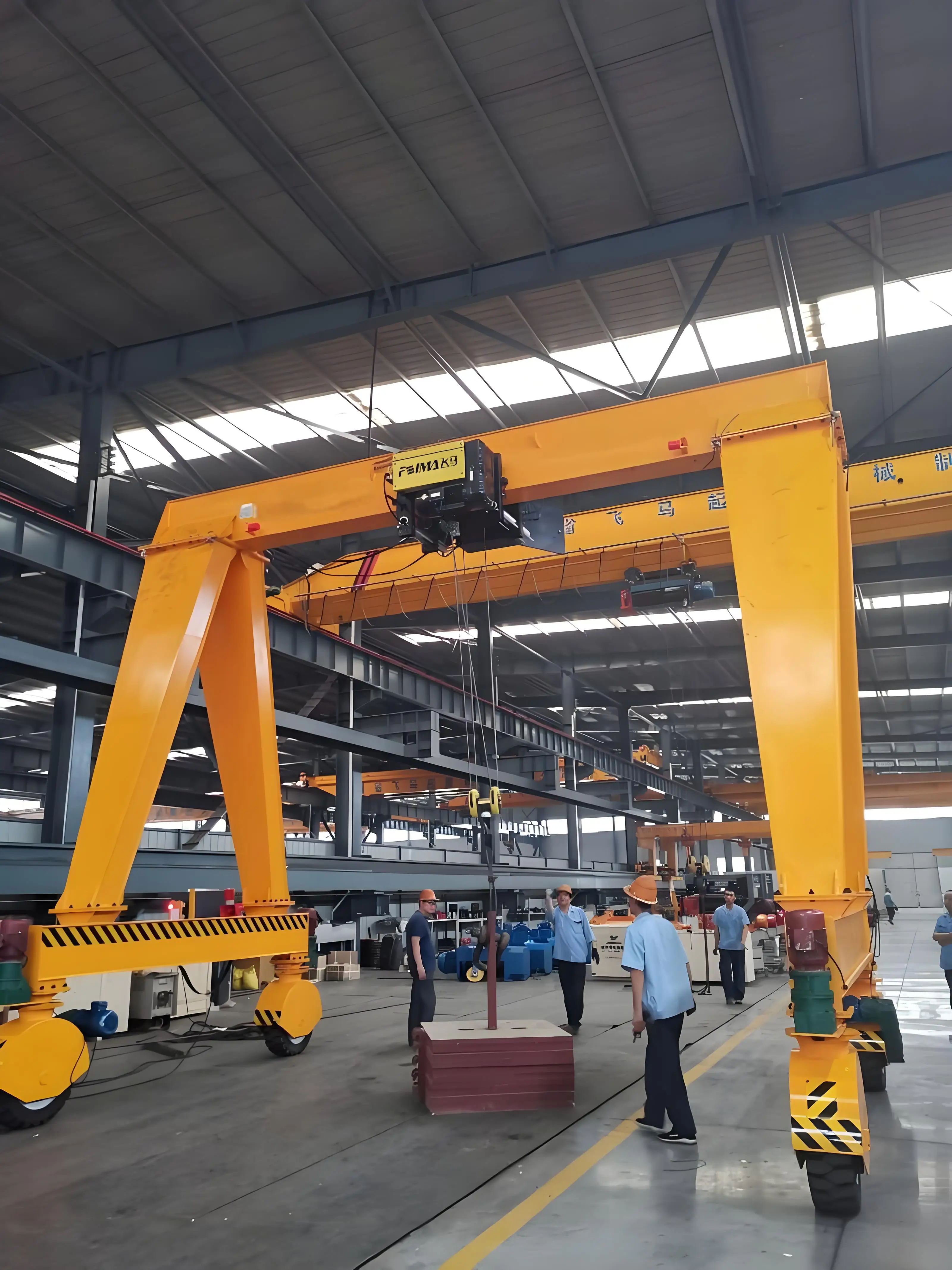 ISO Certified Industrial Rubber Tyred Gantry Crane 180-200 Ton Anti ...