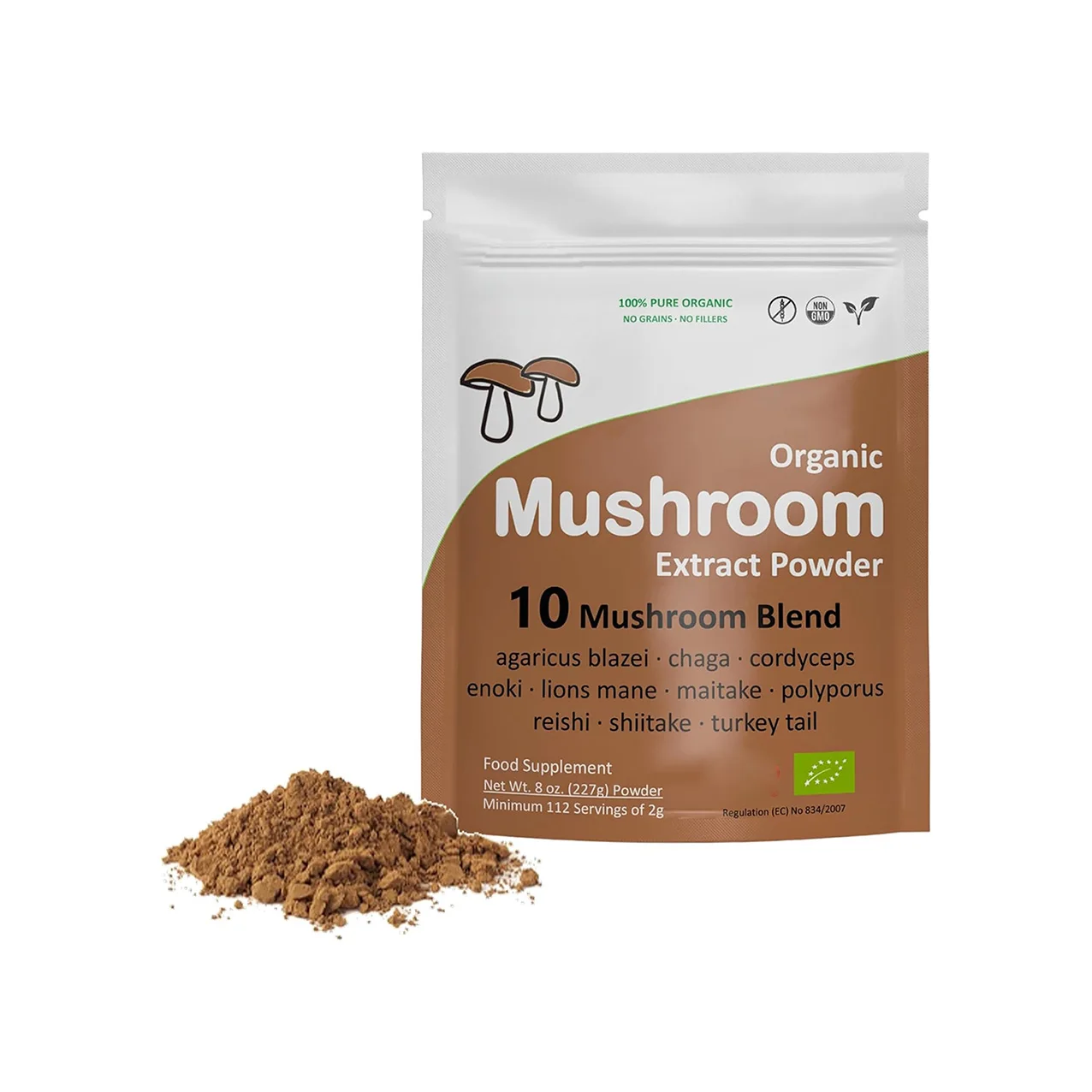 OEM Bulk Natural Mushroom Coffee Powder Supplements Reishi Mushroom ...