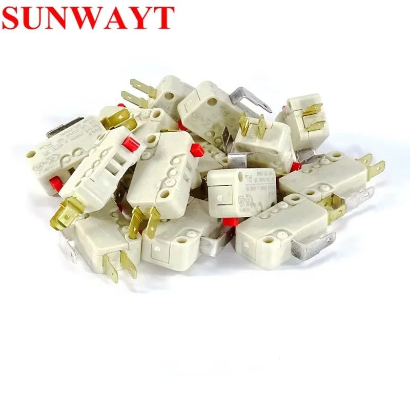Three Terminal Cherry Microswitch D44X - SPDT, 10A 250VAC Push Button ...