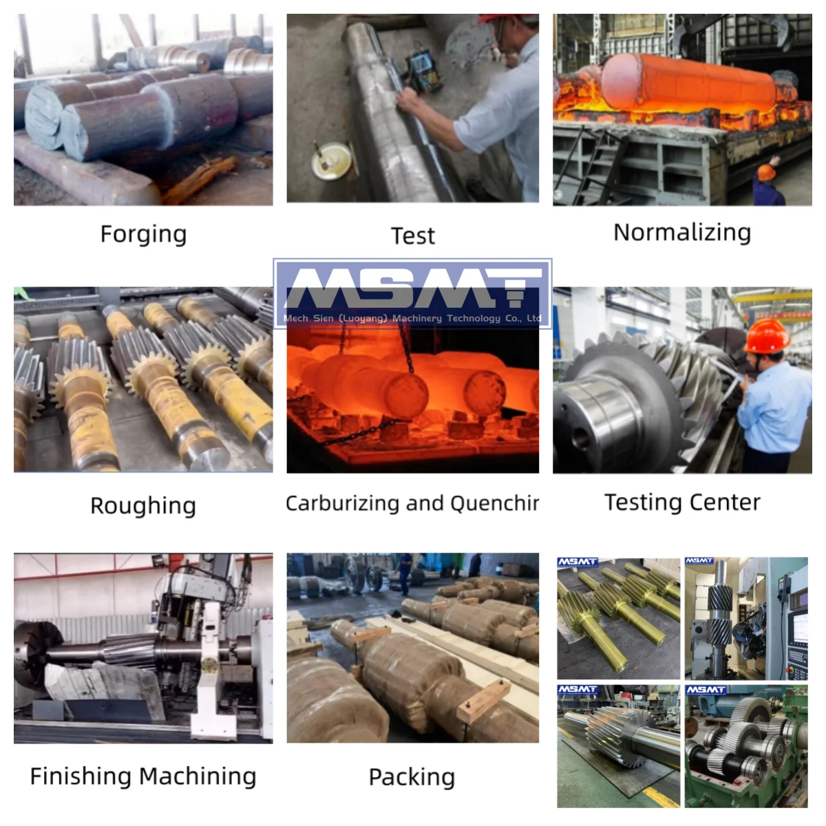 Large Diameter Herringbone Gear Shaft Custom Heavy Duty Steel Main Gear ...