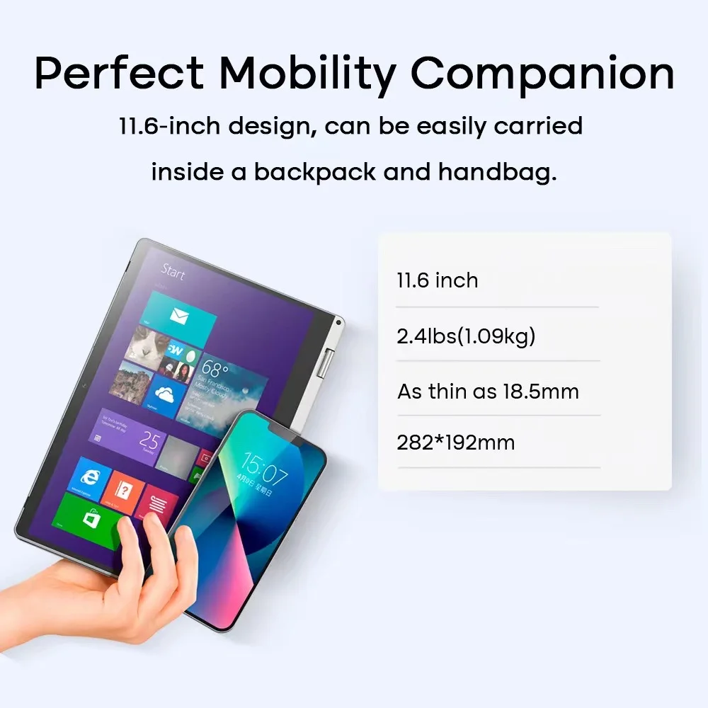 11.6inch Laptop 360-degree Convertible Touch Screen Laptop Notebook ...