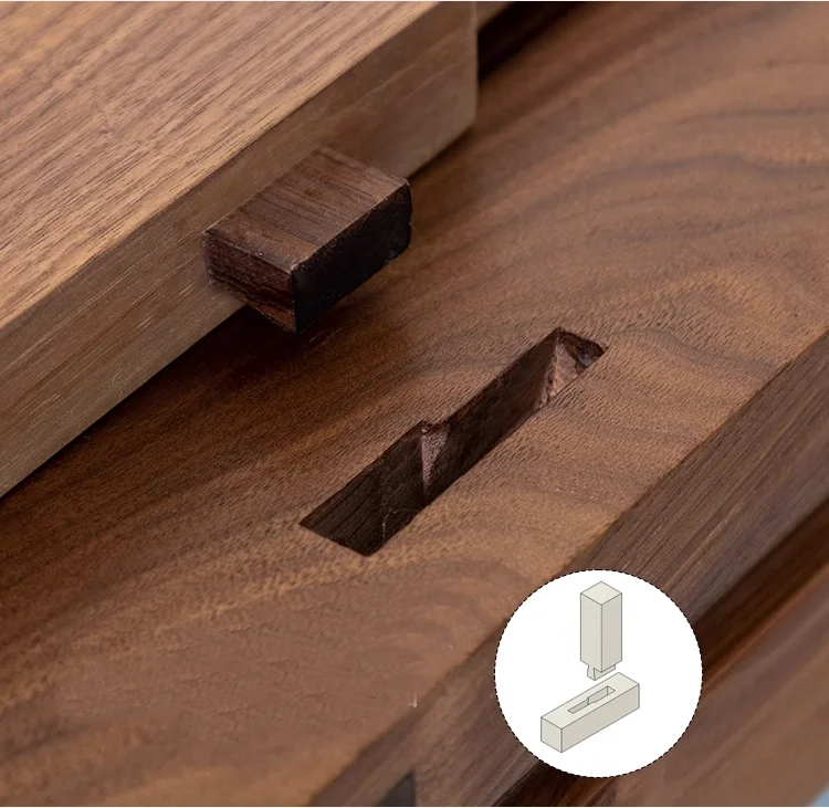 Luxury North American Black Walnut Wood Couch - Solid Wood