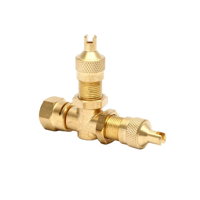 T-joint Brass Tyre Valve for TRUCK Car Adapter Valve