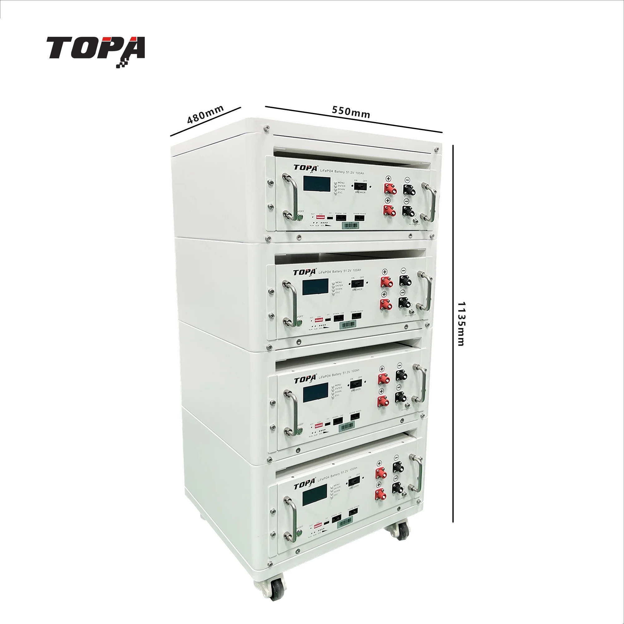Topa Thùng Chứa Pin Lithium Ion Lifepo4 5kwh 10kwh 20kwh 48v 51.2v 100 ...