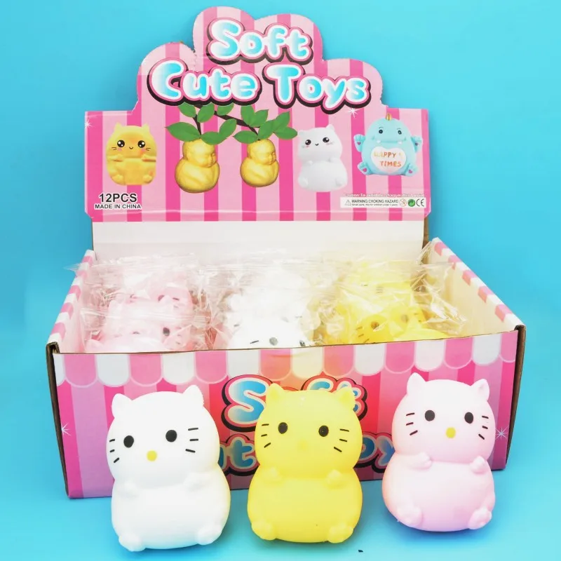 Tpr Cute Kitten Soft Playdough Squishy Fidget Sensory Toys Animal ...