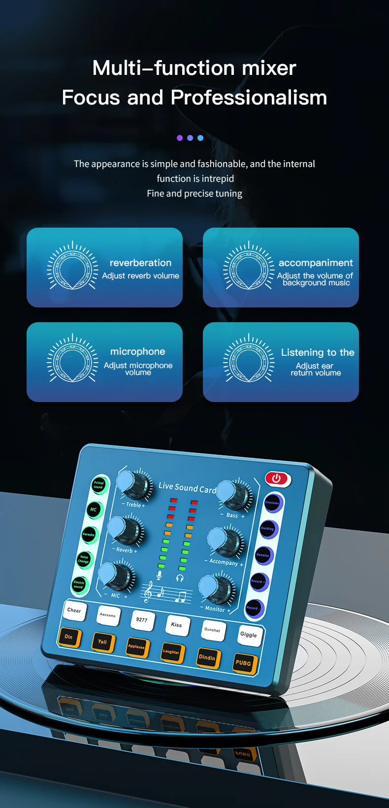 M8 Professional Live Sound Card - Enhance Your Broadcast