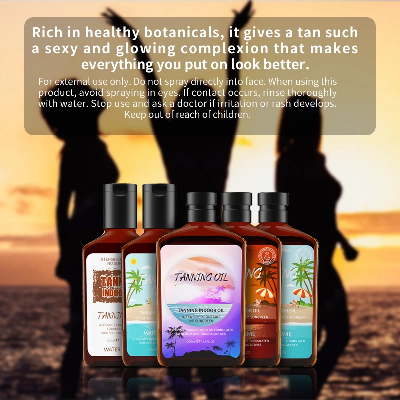 Factory Oem Private Label Sun Tanning Oil Spf5 Face Natural Tanning Oil ...