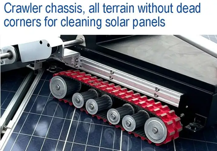 Pv Solar Cleaning Robot Automatic Solar Module Cleaning Machine With ...